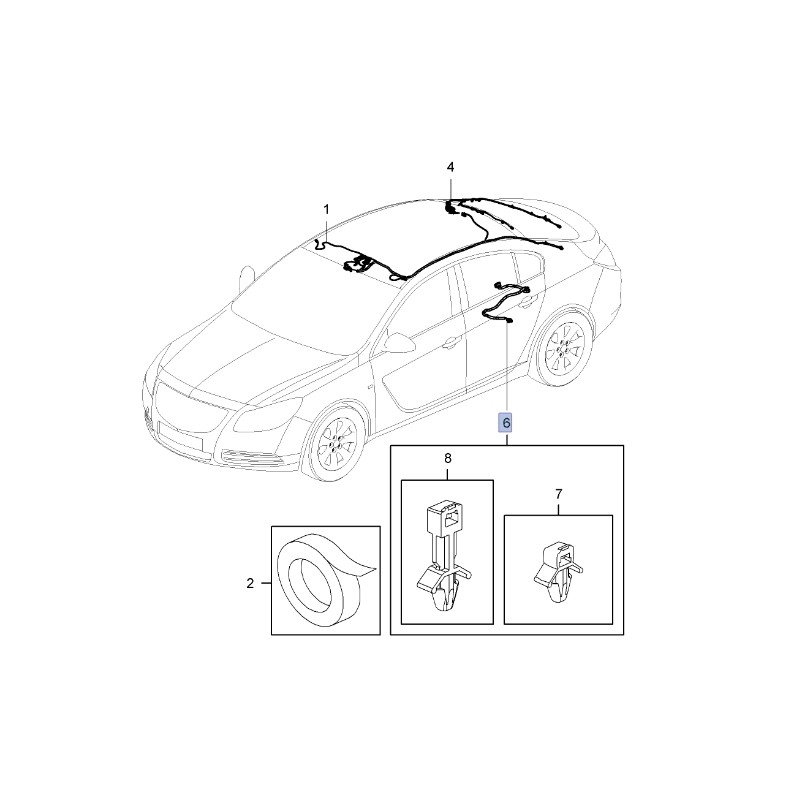 Wiązka elektryczna pompy paliwa 22790587 (Insignia A) - Sklep Porady ...